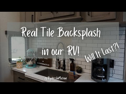How to Use & Install Real Tile in an RV (Backsplash, floor)